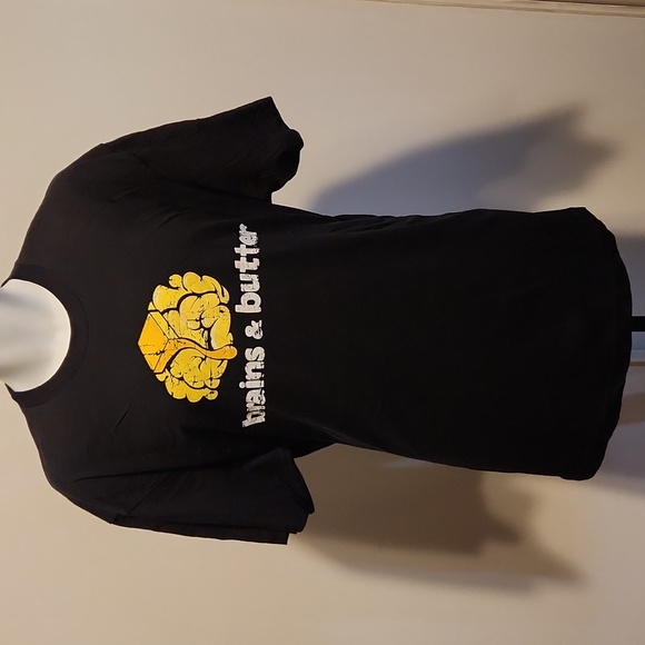 American Apparel | Shirts | Brains Butter Art Black Xl Tshirt | Poshmark